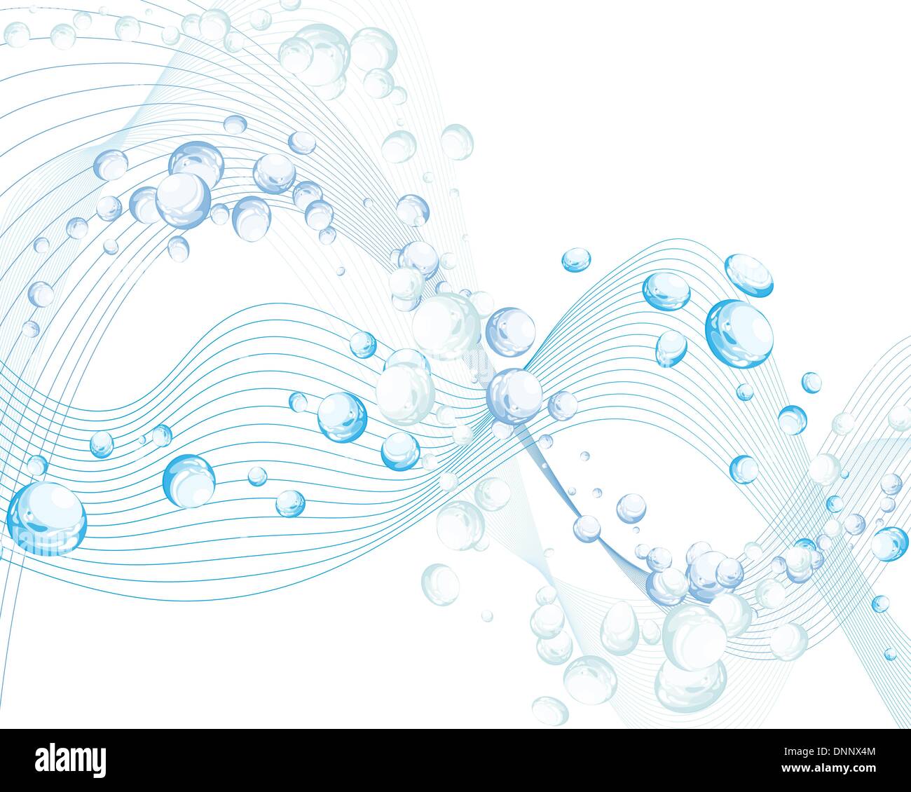 Abstract water vector background with bubbles of air Stock Vector Image ...