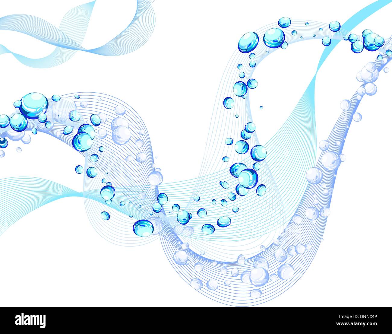 Abstract water vector background with bubbles of air Stock Vector Image ...