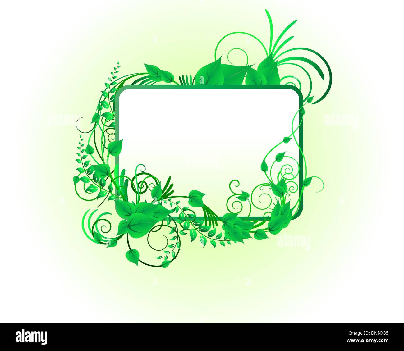 Green floral vector background for design use Stock Vector Image & Art ...