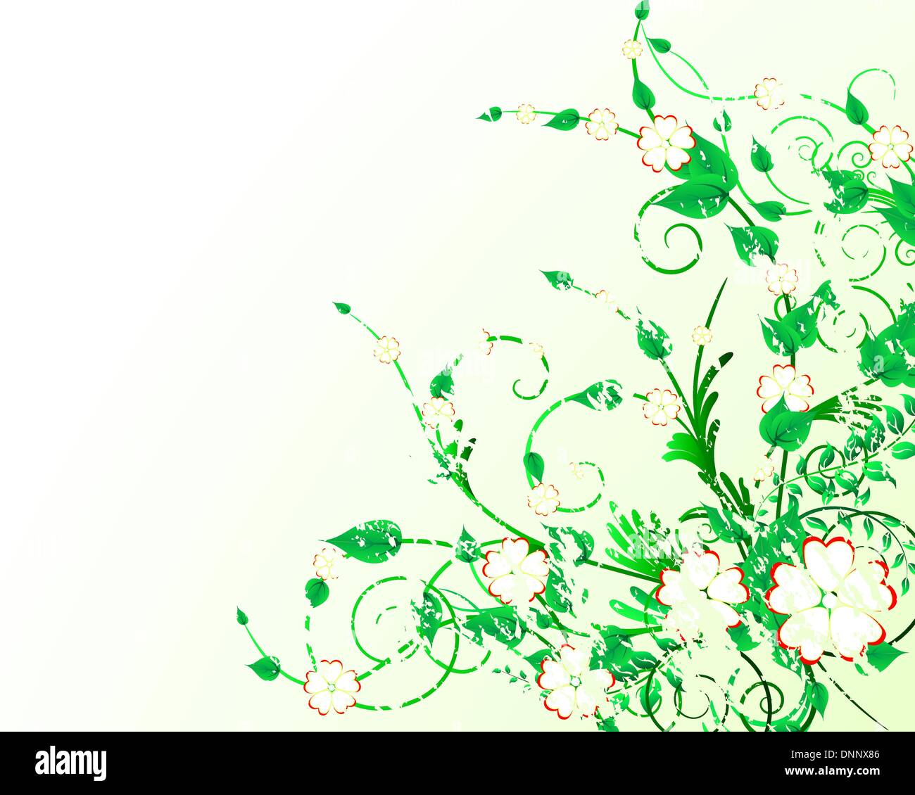 Green floral vector background for design use Stock Vector Image & Art ...