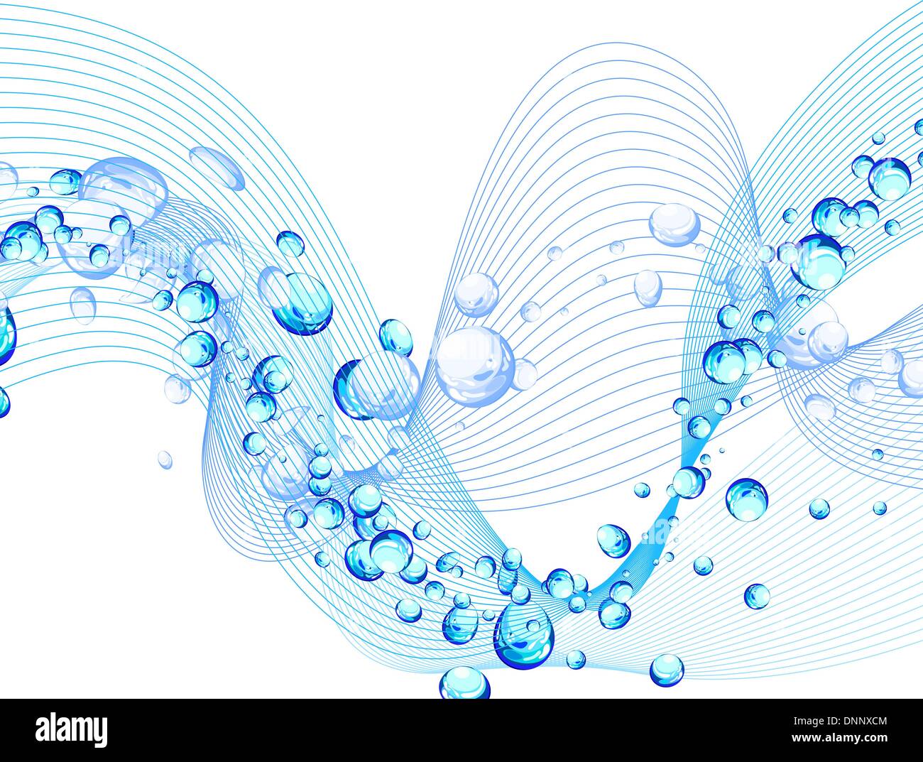 Abstract water vector background with bubbles of air Stock Vector Image ...