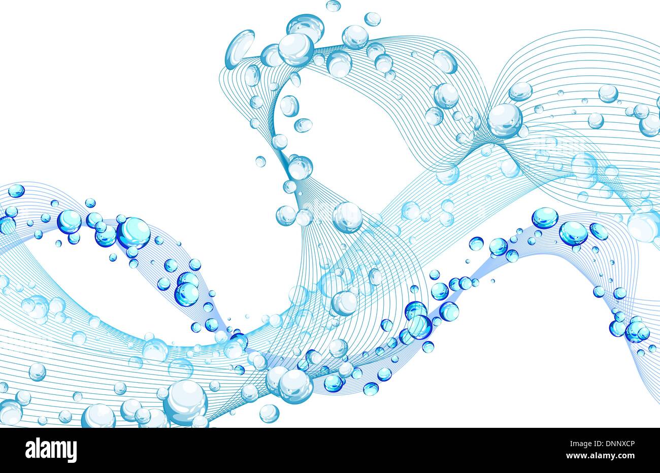 Abstract water vector background with bubbles of air Stock Vector Image ...
