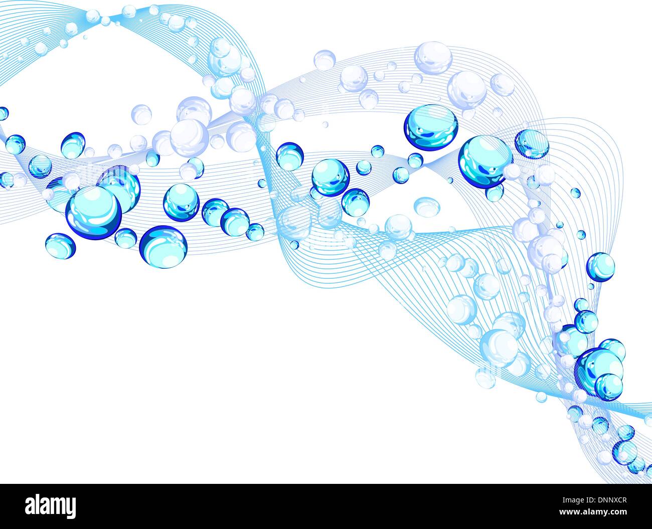 Abstract water vector background with bubbles of air Stock Vector Image ...