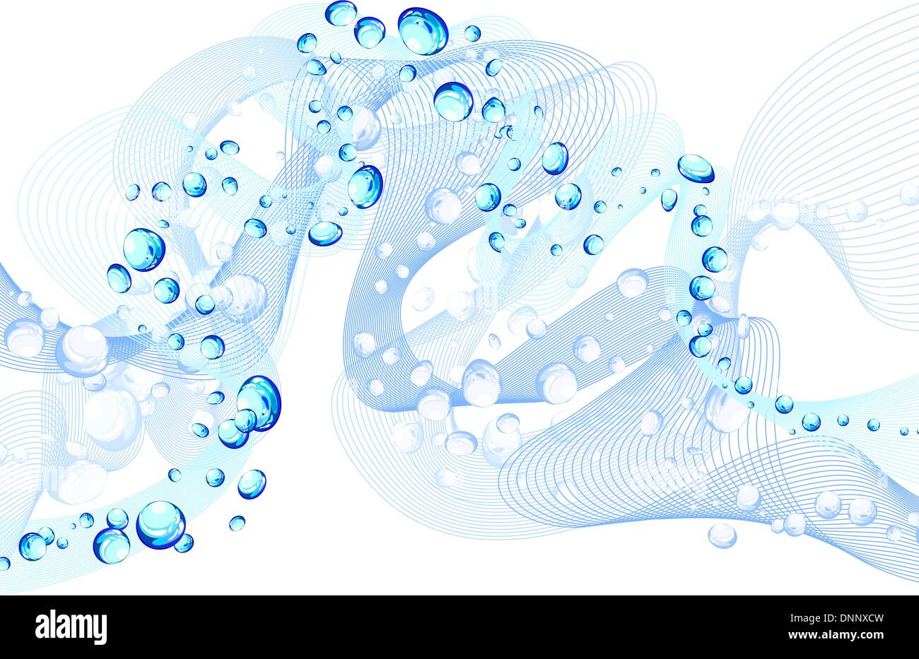 Abstract water vector background with bubbles of air Stock Vector Image ...
