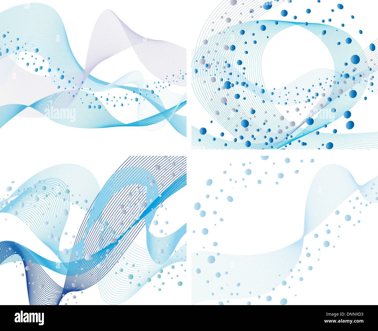 Set of four abstract vector water background Stock Vector Image & Art ...