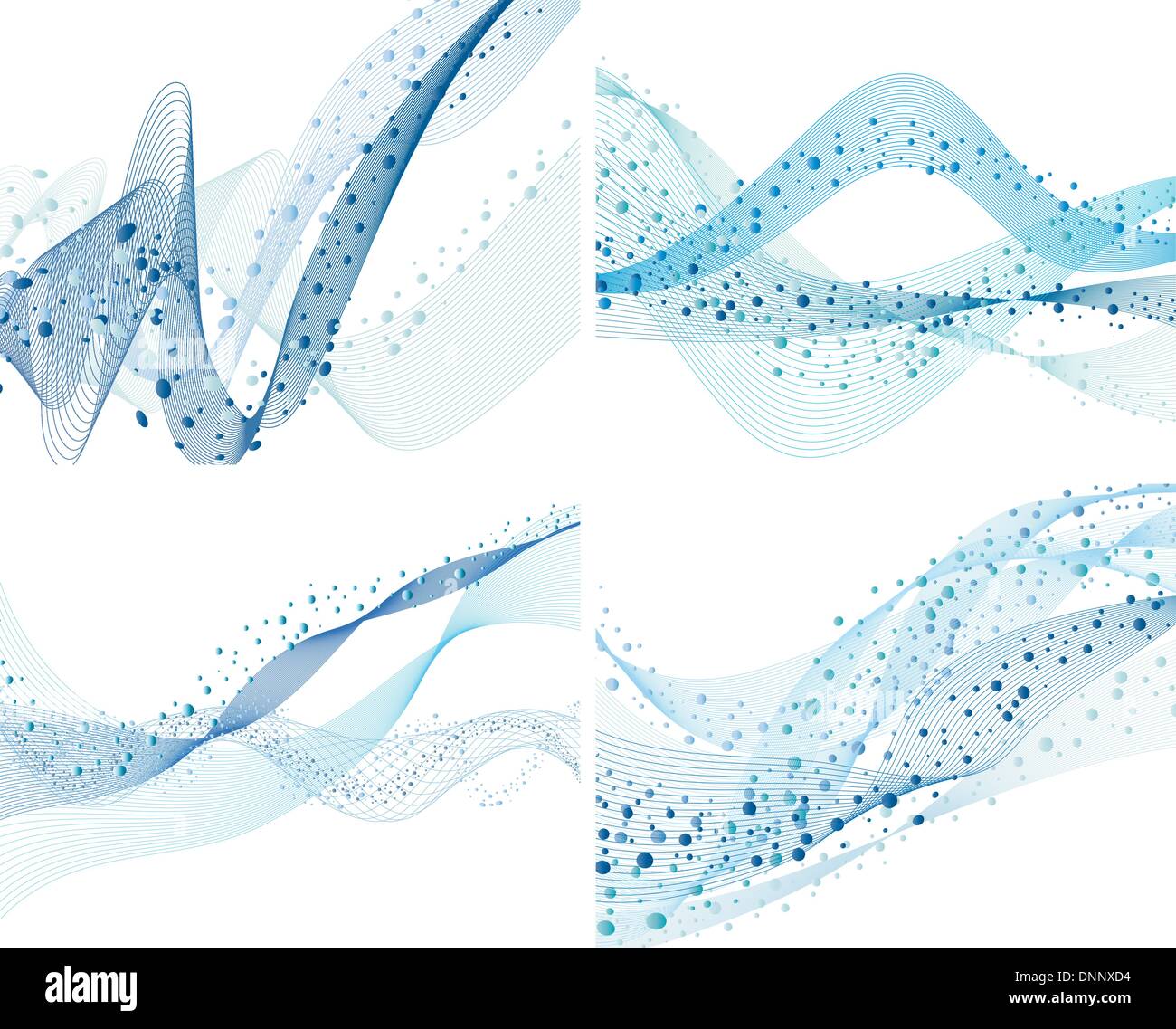 Set of four abstract vector water background Stock Vector Image & Art ...