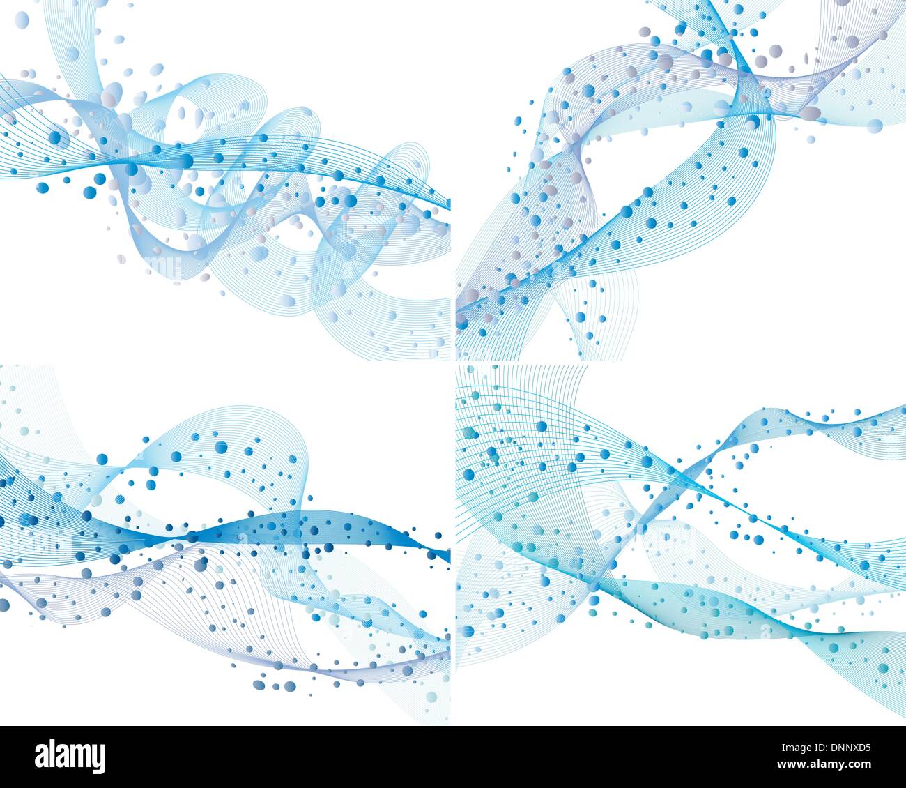 Set of four abstract vector water background Stock Vector Image & Art ...