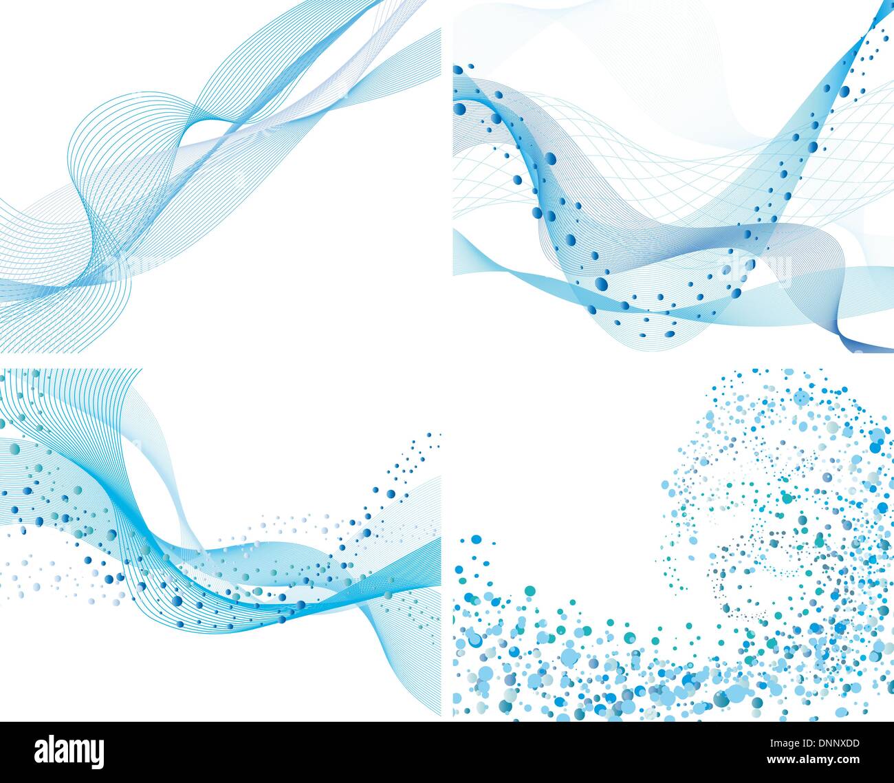 Set of four abstract vector water background Stock Vector Image & Art ...