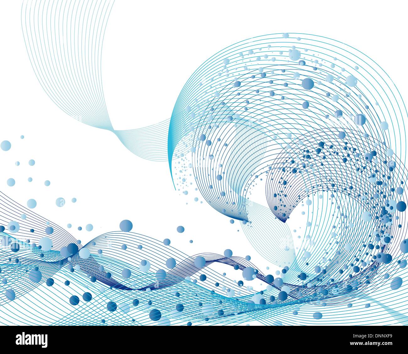 Abstract water vector background with bubbles of air Stock Vector Image ...