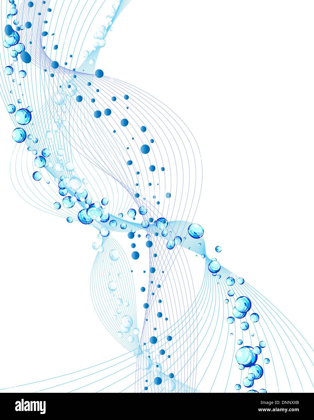 Abstract water vector background with bubbles of air Stock Vector Image ...