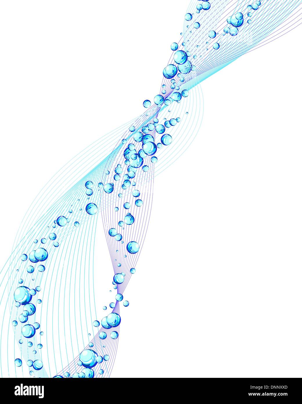 Abstract water vector background with bubbles of air Stock Vector Image ...