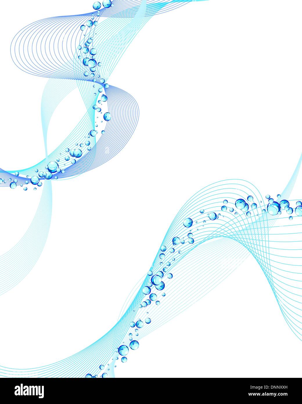 Abstract water vector background with bubbles of air Stock Vector Image ...