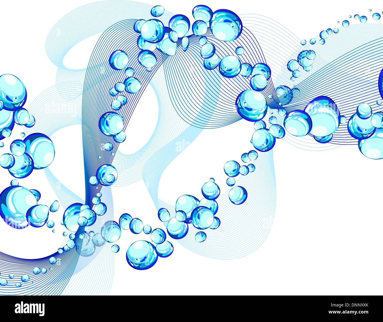 Abstract water vector background with bubbles of air Stock Vector Image ...