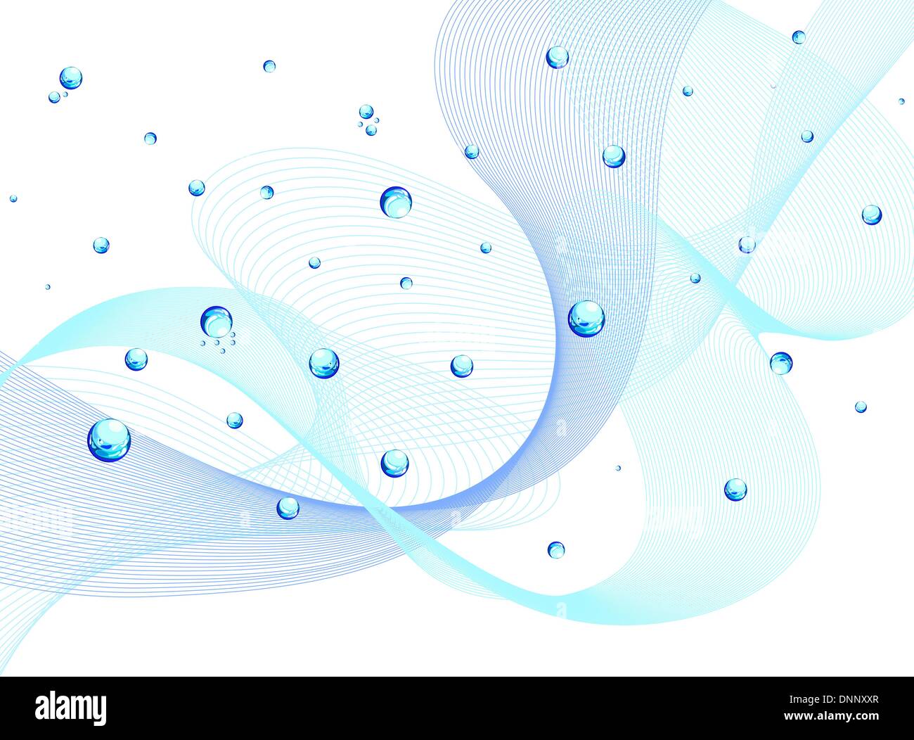 Abstract water vector background with bubbles of air Stock Vector Image & Art - Alamy