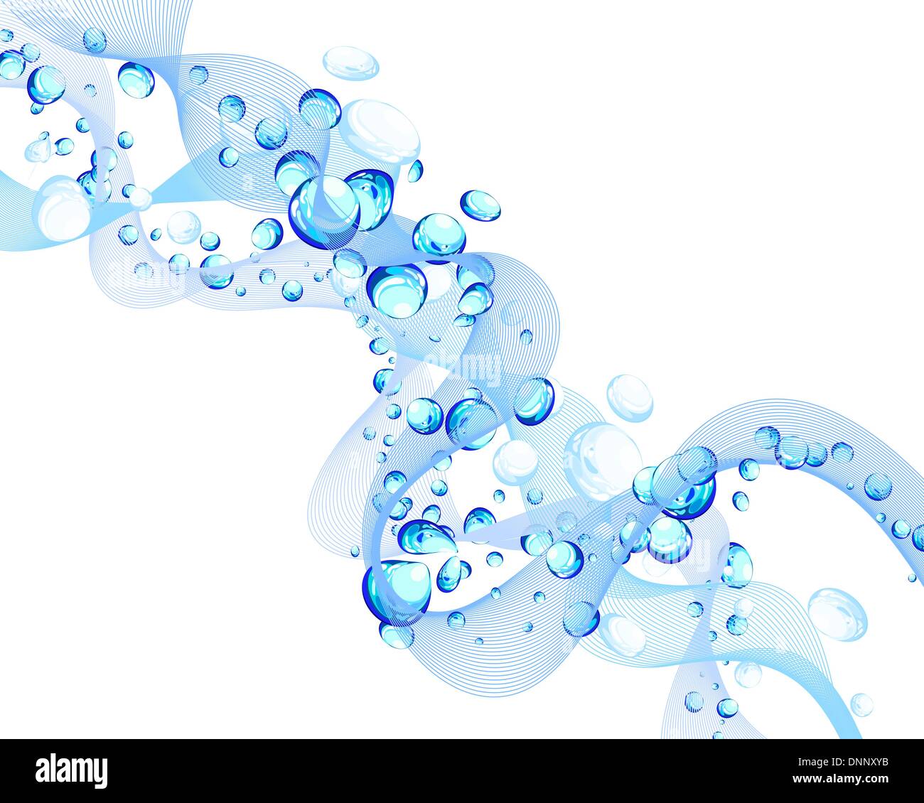 Abstract water vector background with bubbles of air Stock Vector Image ...