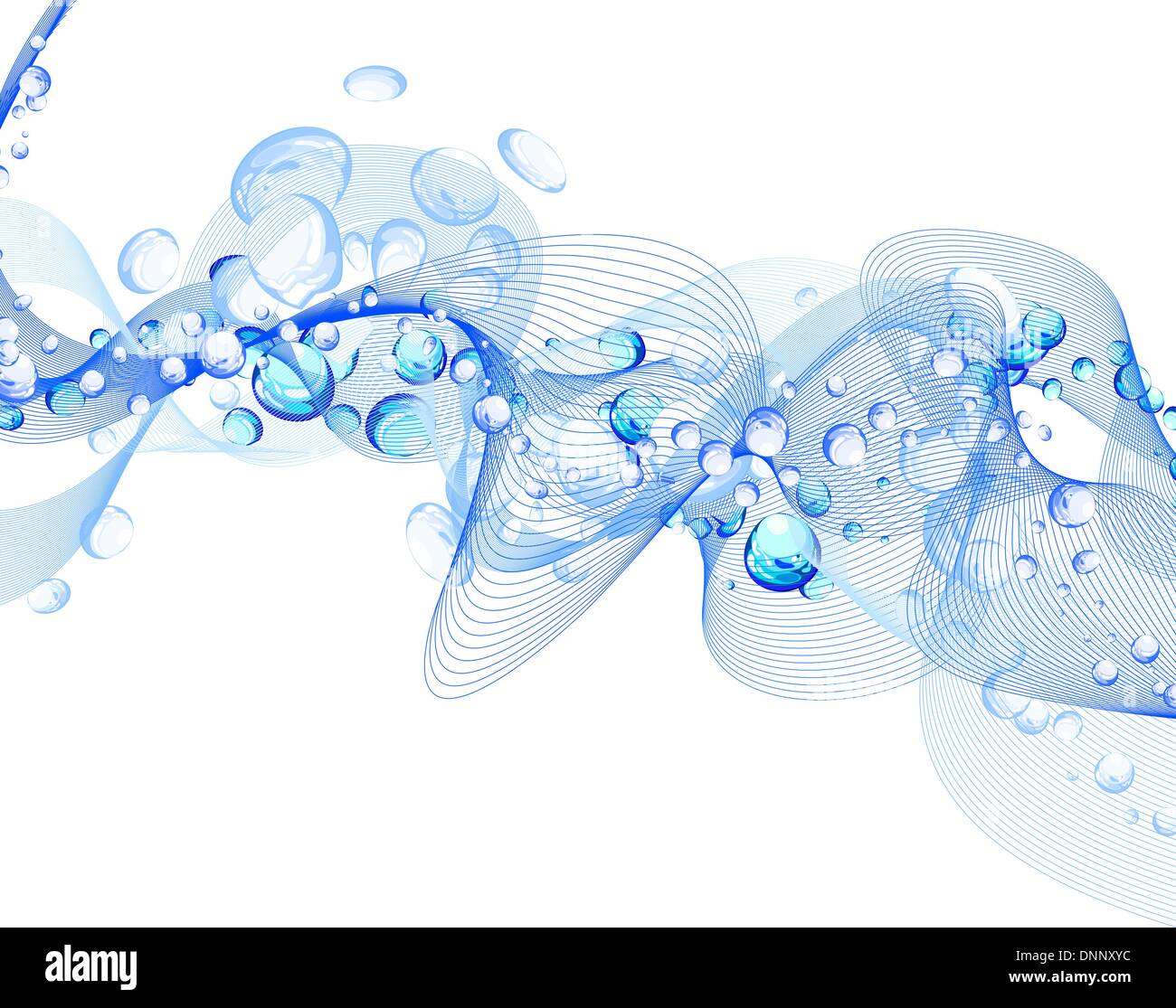Abstract water vector background with bubbles of air Stock Vector Image ...