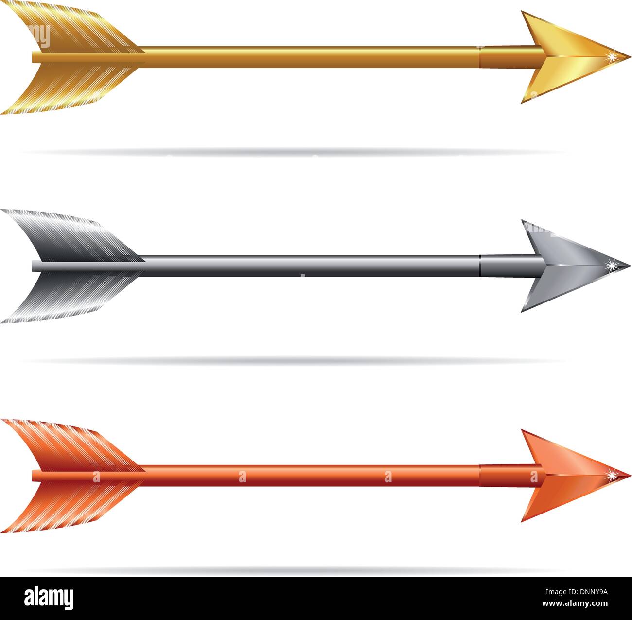 Gold arrows Stock Vector Images - Alamy