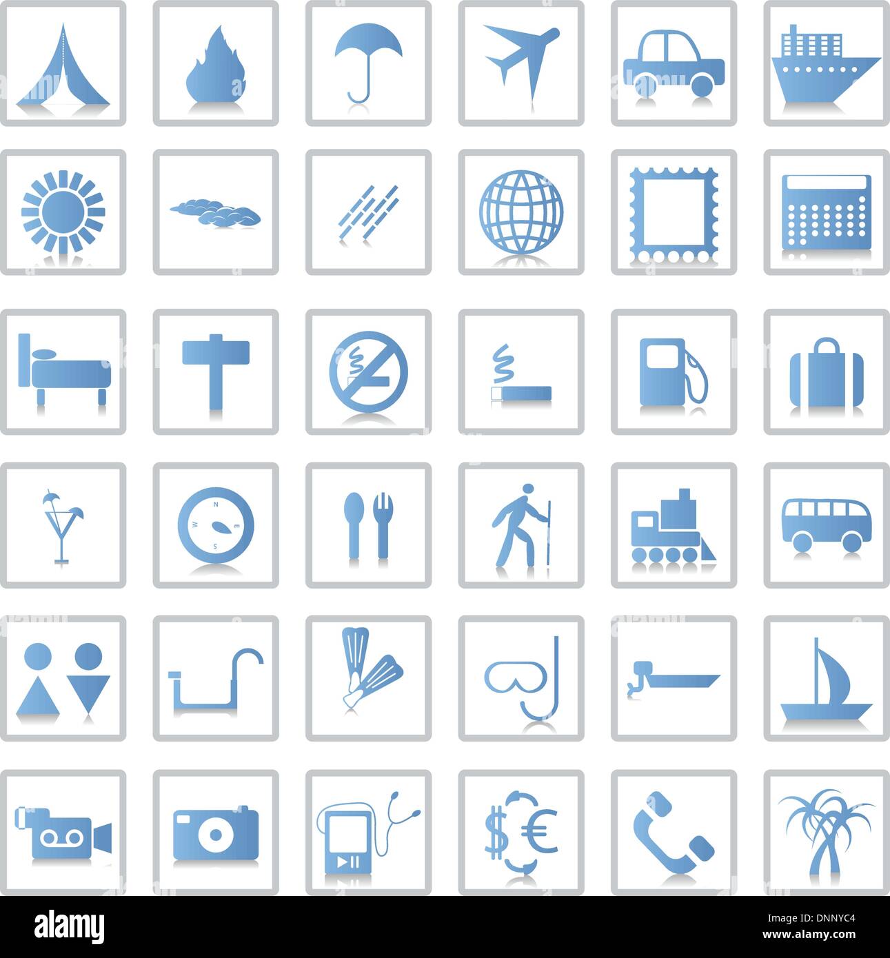 Collection of different icons for using in web design. Set #3 Stock ...