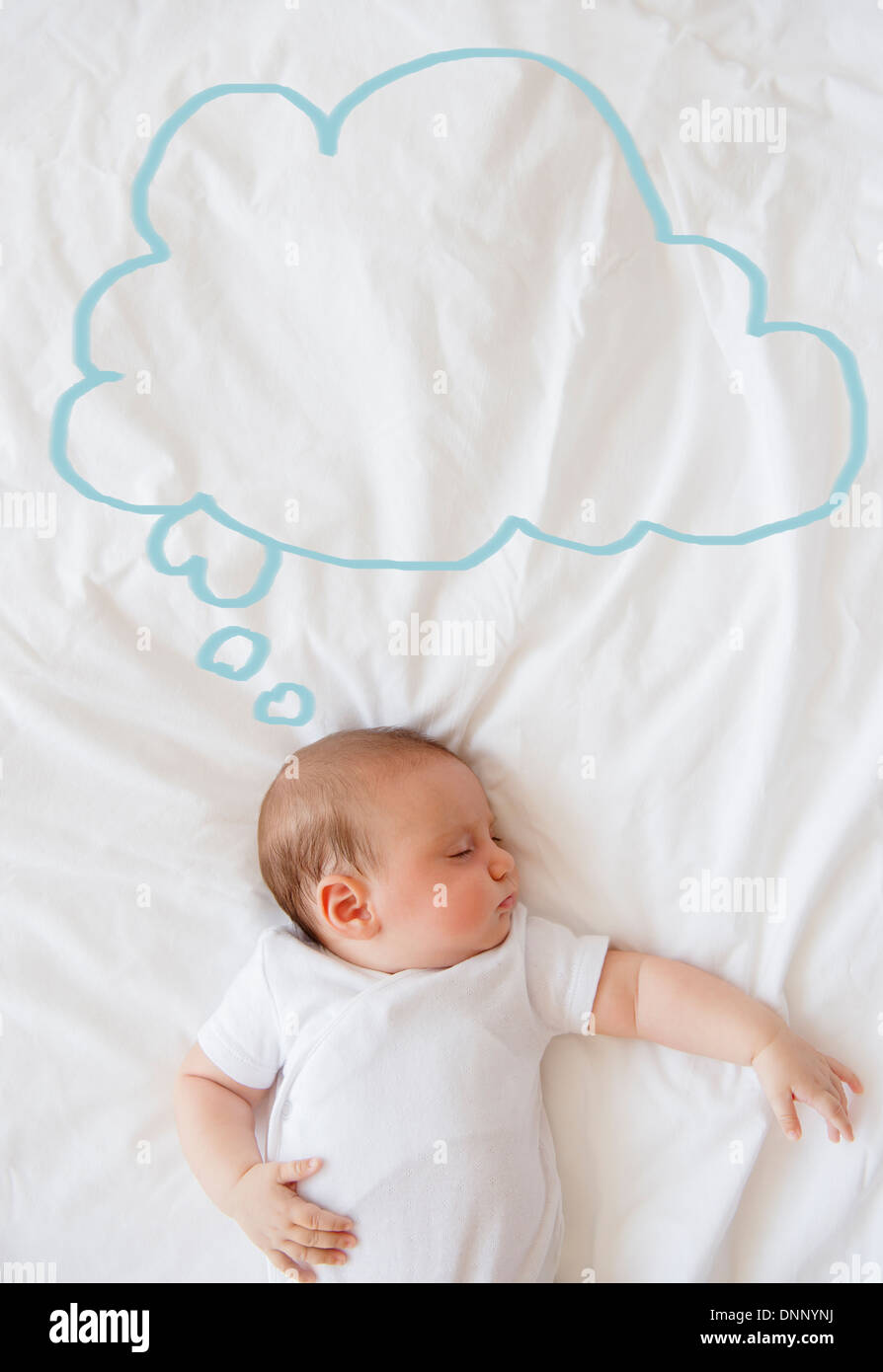 Someone Dreaming With A Dream Bubble