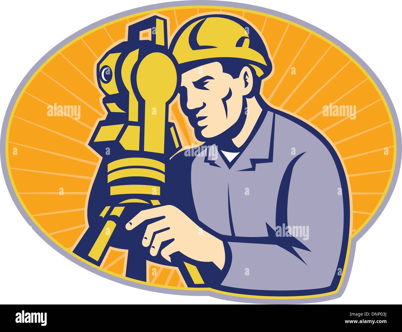Illustration geodetic construction Stock Vector Images - Alamy