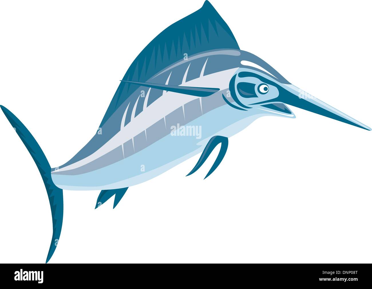 Sideways fish Stock Vector Images - Alamy