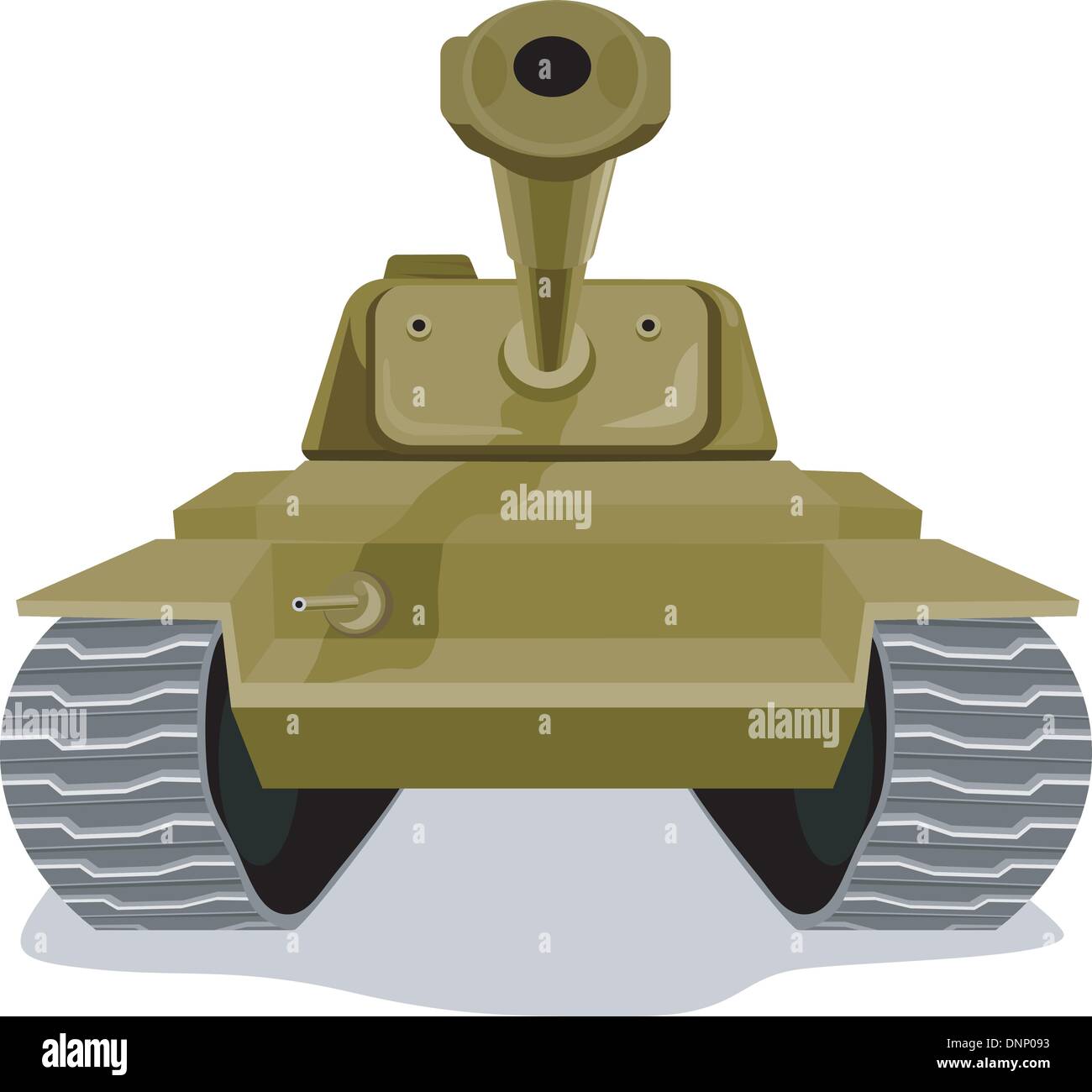 Illustration of a world war two battle tank done in retro style Stock ...