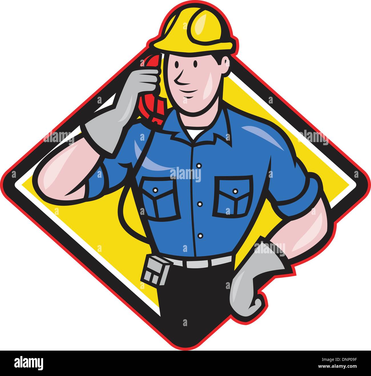 Lineman vector vectors hi-res stock photography and images - Alamy