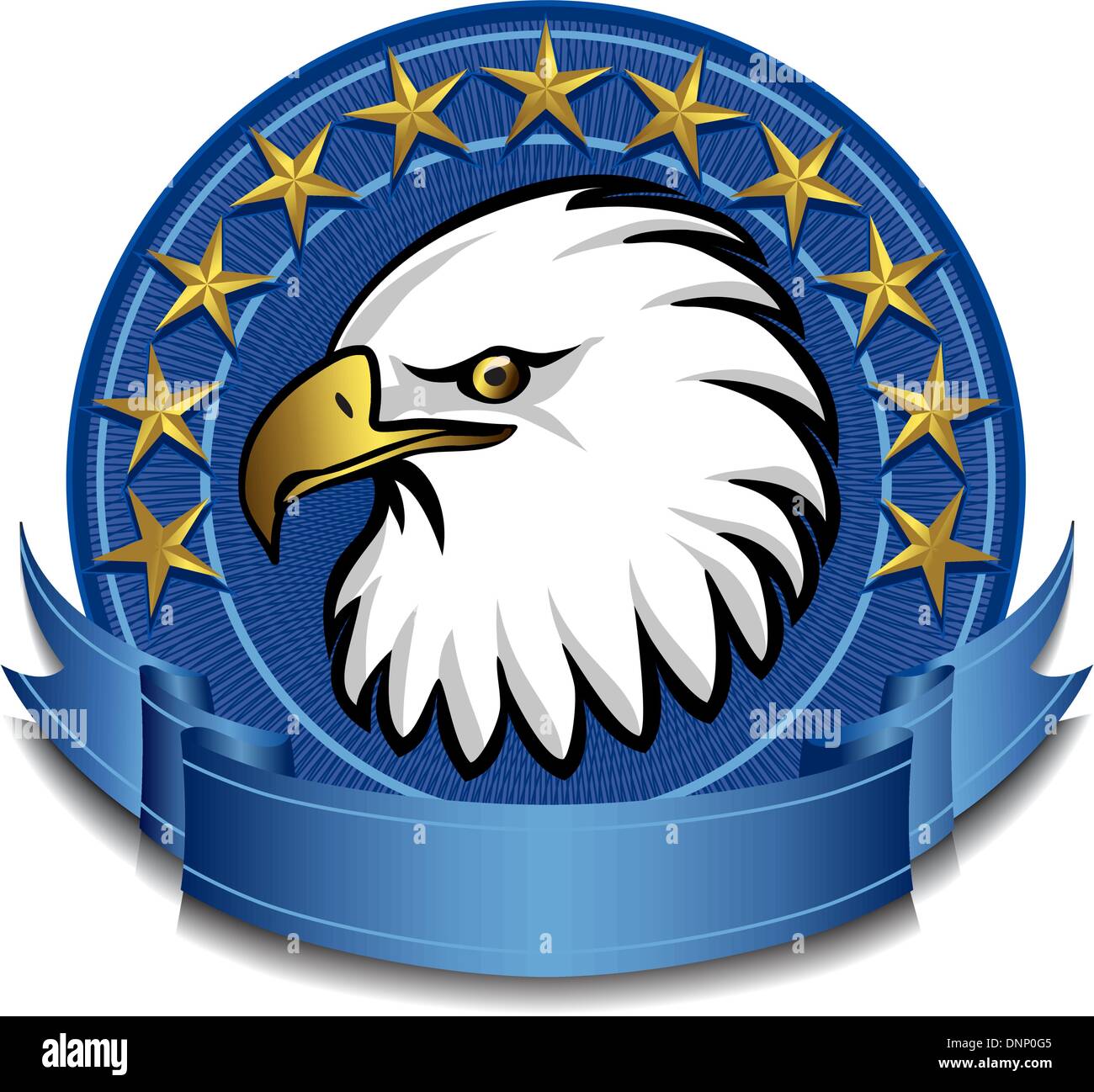 Gold eagle emblem us Stock Vector Images - Alamy