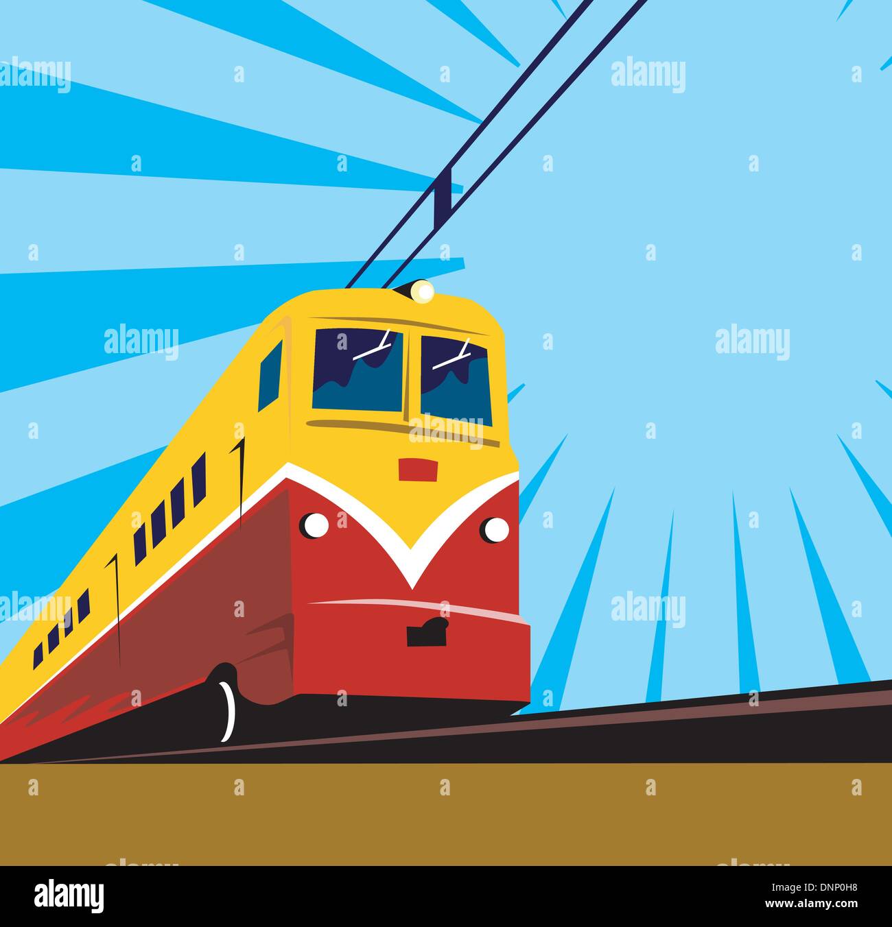 Passenger train Stock Vector Images - Alamy