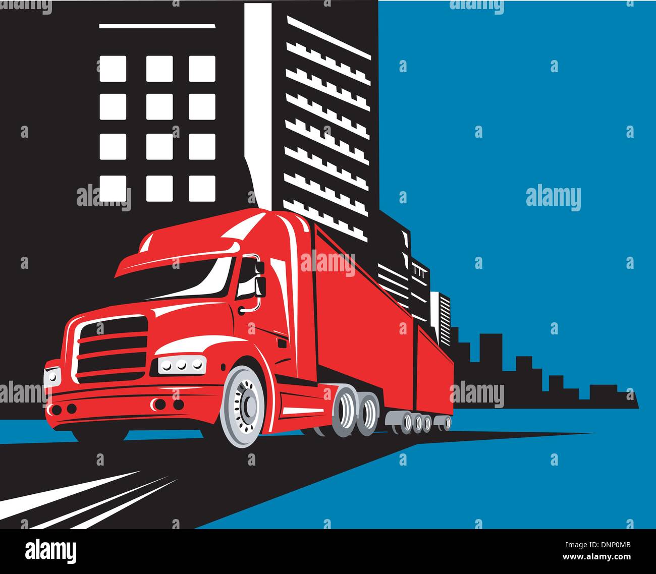Haulage truck Stock Vector Images - Alamy