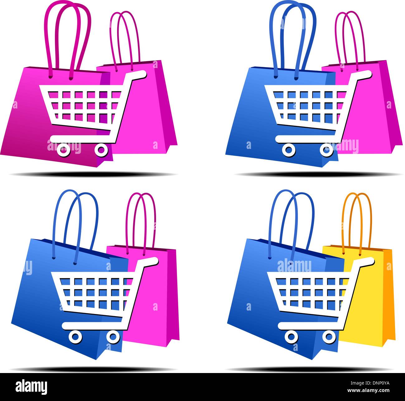 On shopping cart Stock Vector Images - Alamy