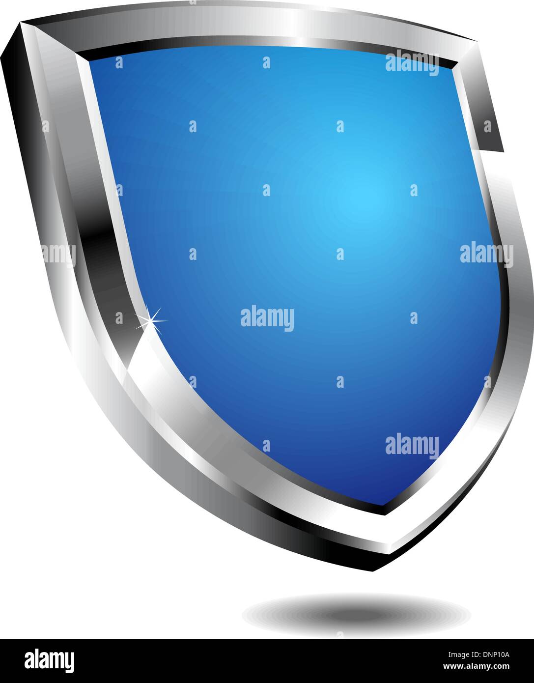 Modern Blue Shield depicting internet protection - security firewall ...