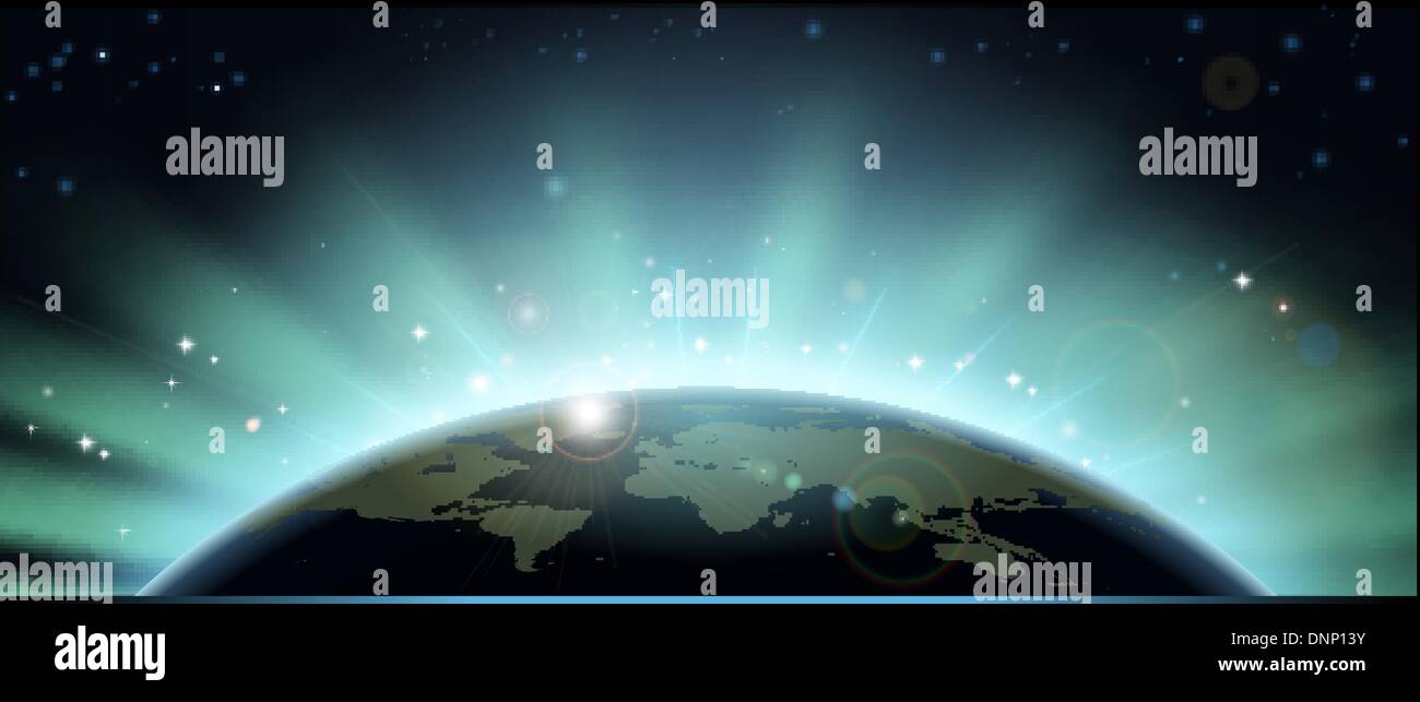 Sunlight planet eclipsing earth hi-res stock photography and images - Alamy