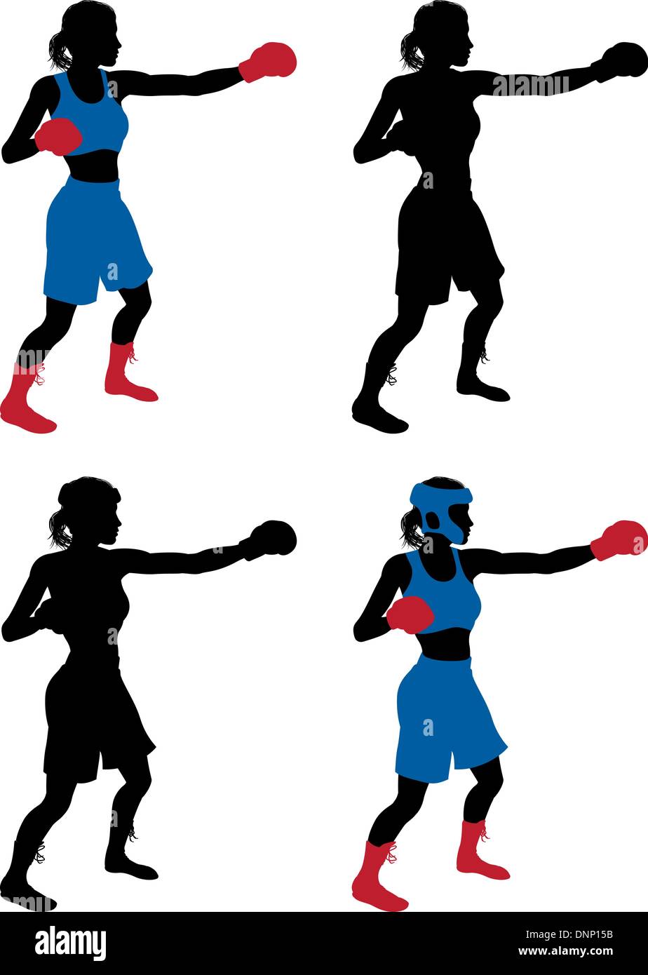 Clip art boxing Stock Vector Images - Alamy