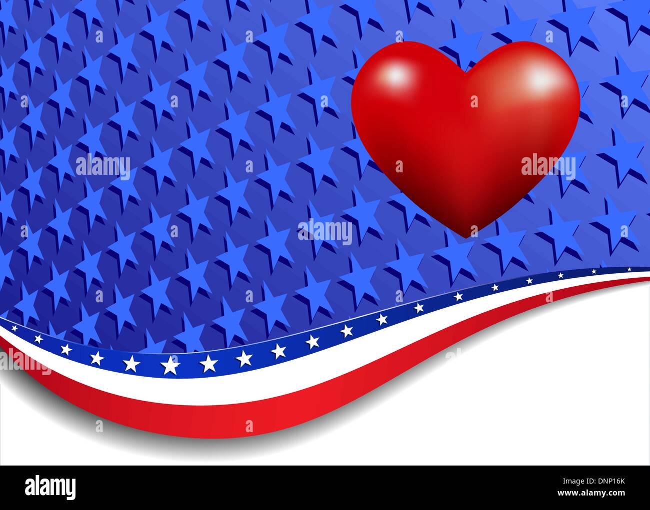 Stars & Stripes with Hart - Flag, Banner, Backdrop with text space ...
