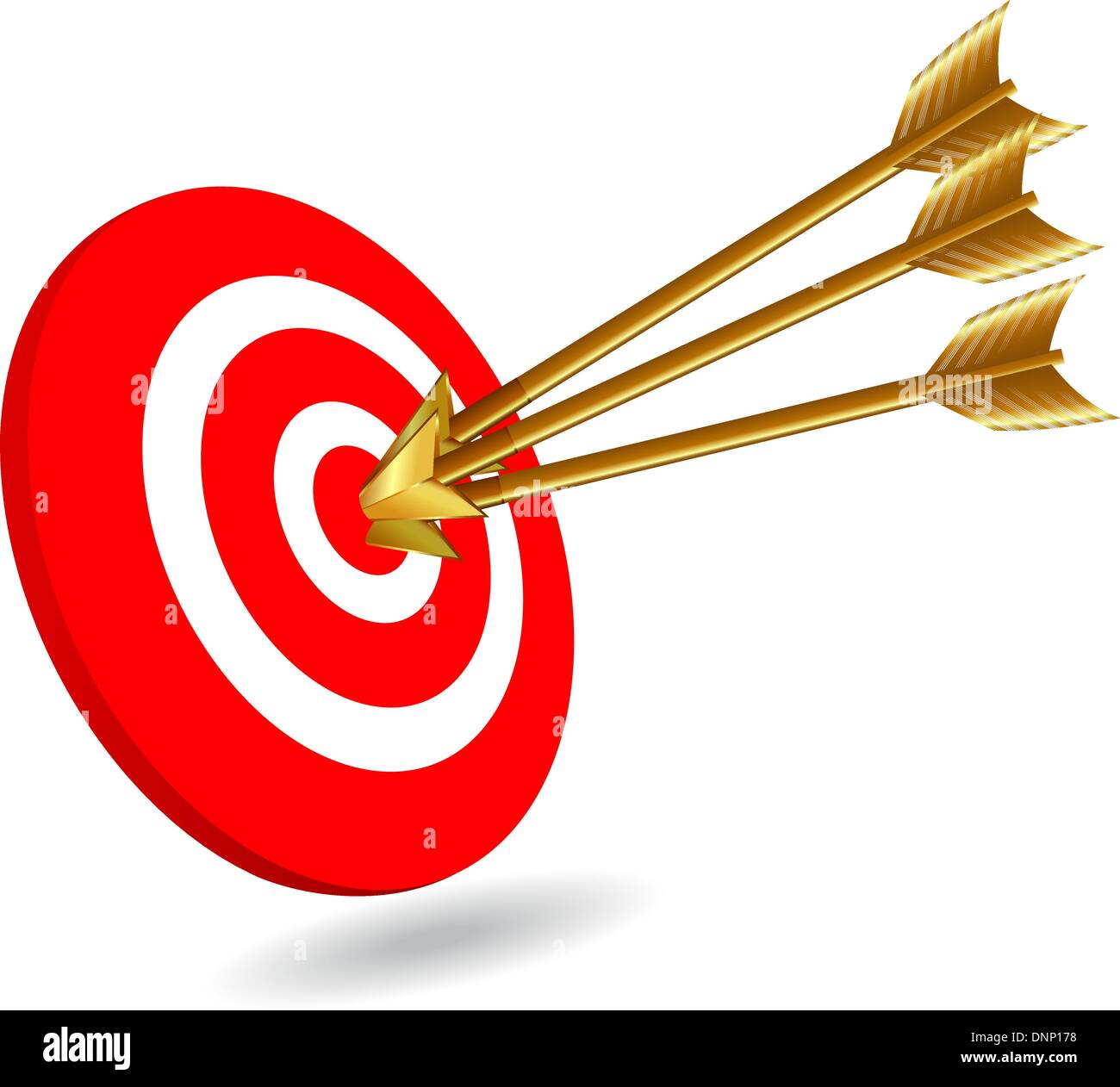 Three arrows on target for success Stock Vector Image & Art - Alamy