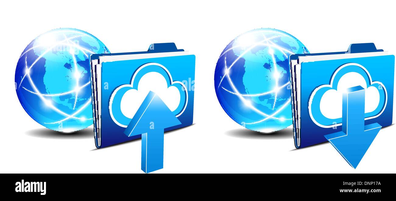 Download file folder icon 3d hi-res stock photography and images - Alamy