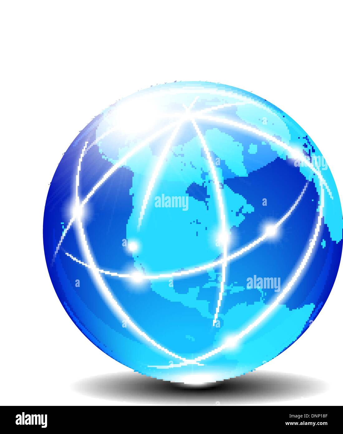 Central data globe Stock Vector Images - Alamy