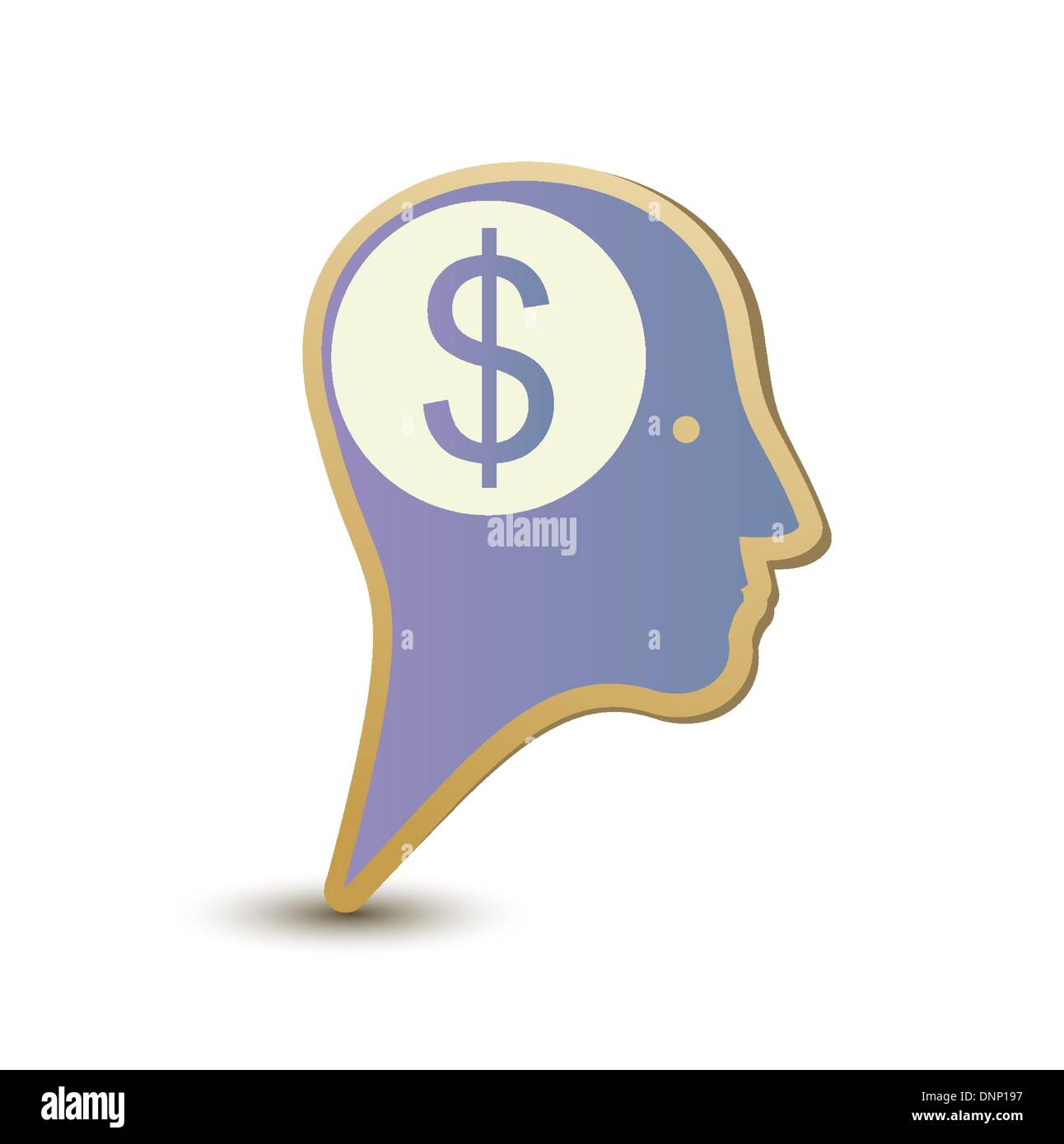 Dollar man. Label sticker. Modern concept Stock Vector Image & Art - Alamy