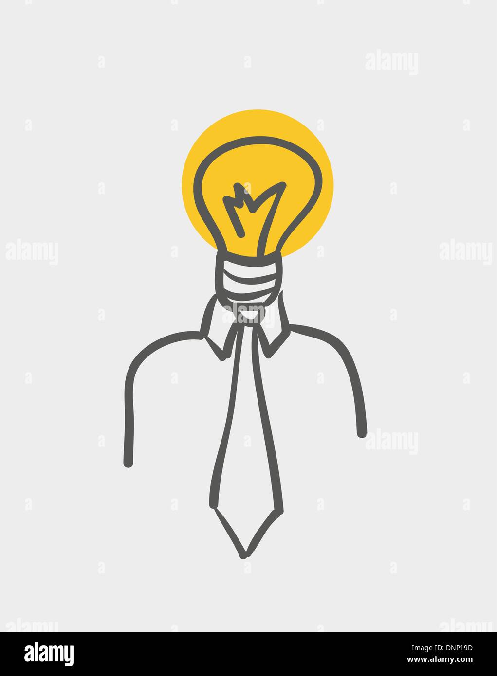 light bulb men Stock Vector Image & Art - Alamy