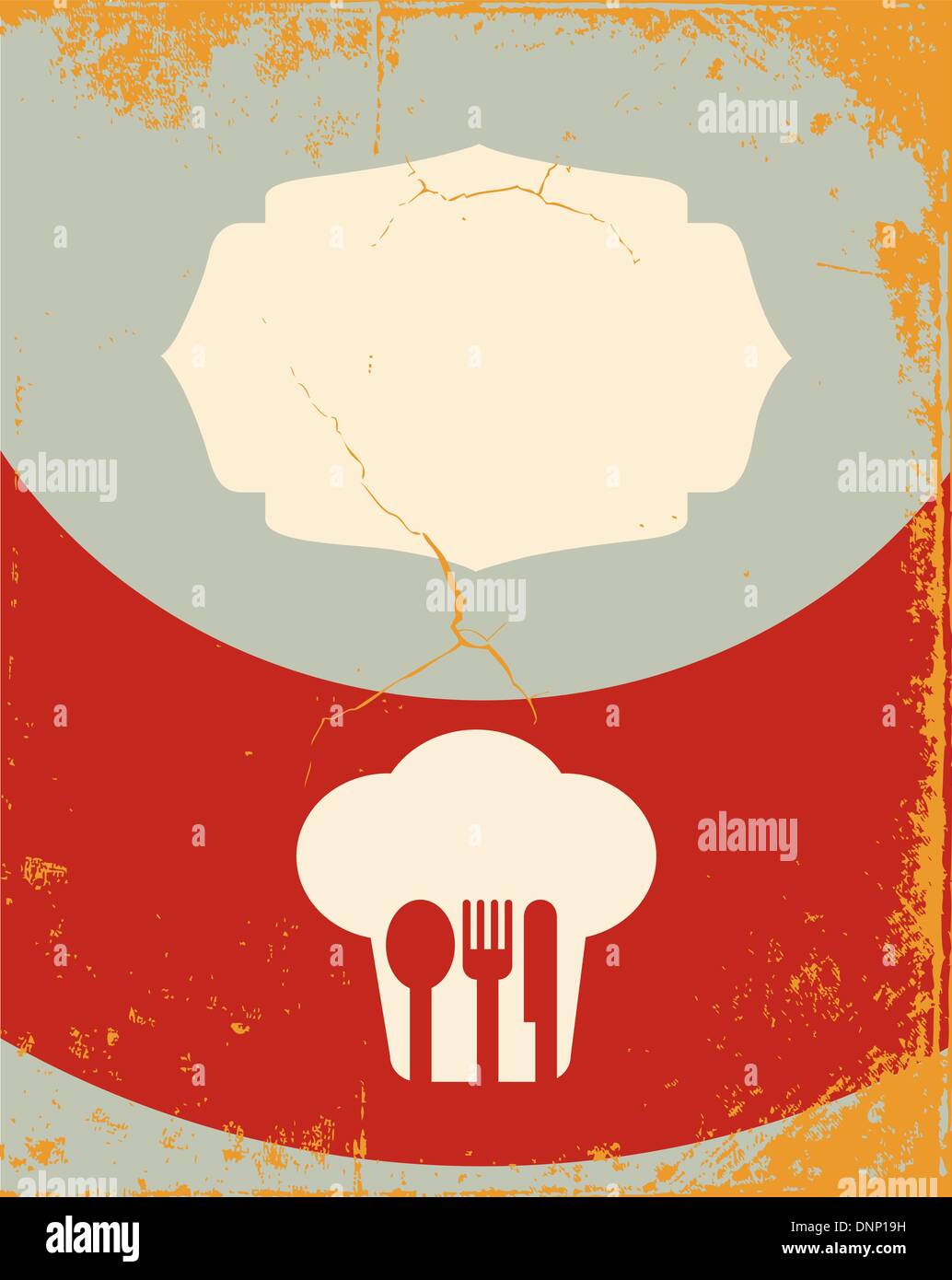 Restaurant menu design. With the silhouette cook chef Stock Vector ...