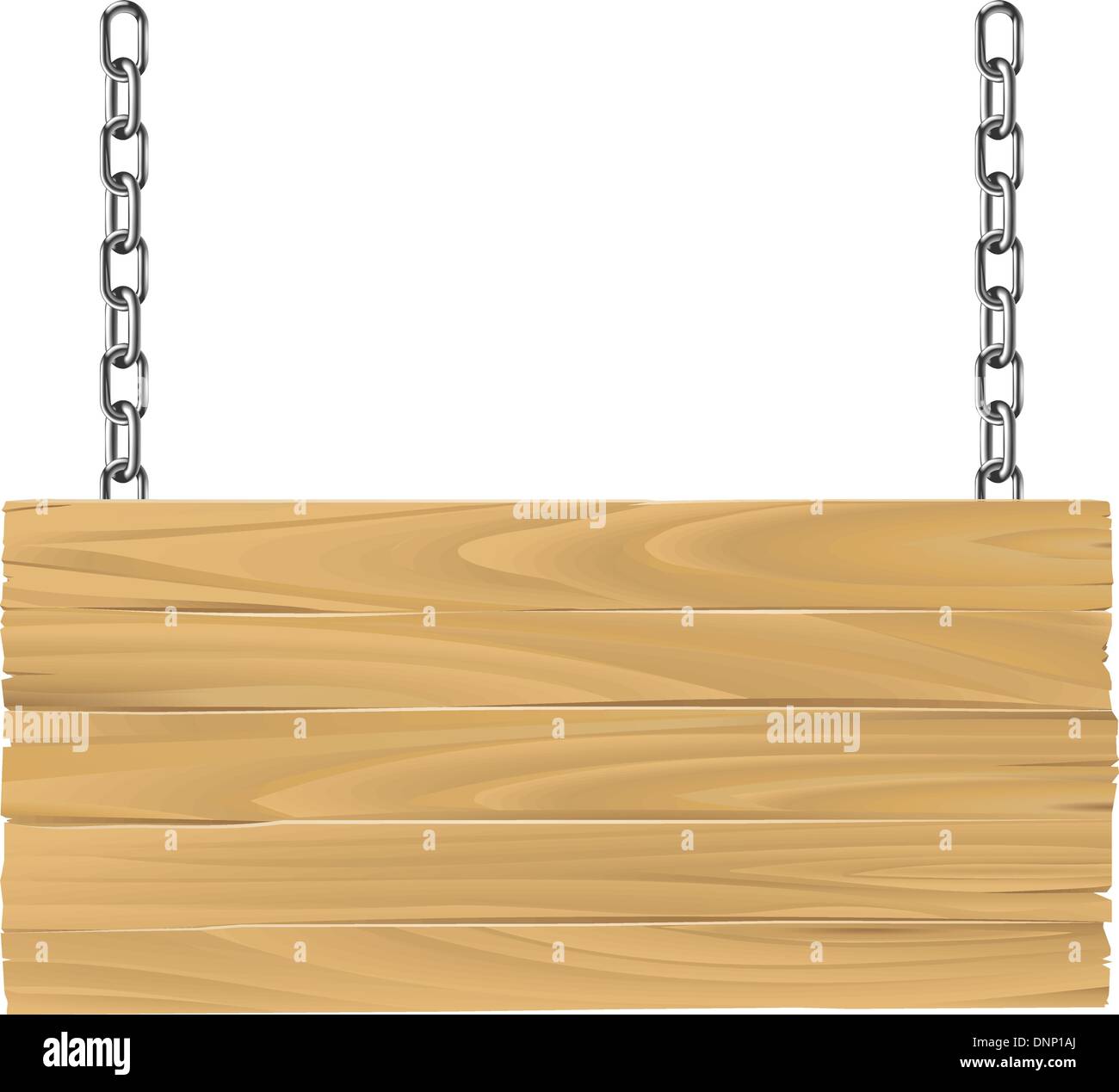 Blackboard sign hanging chains Stock Vector Images - Alamy