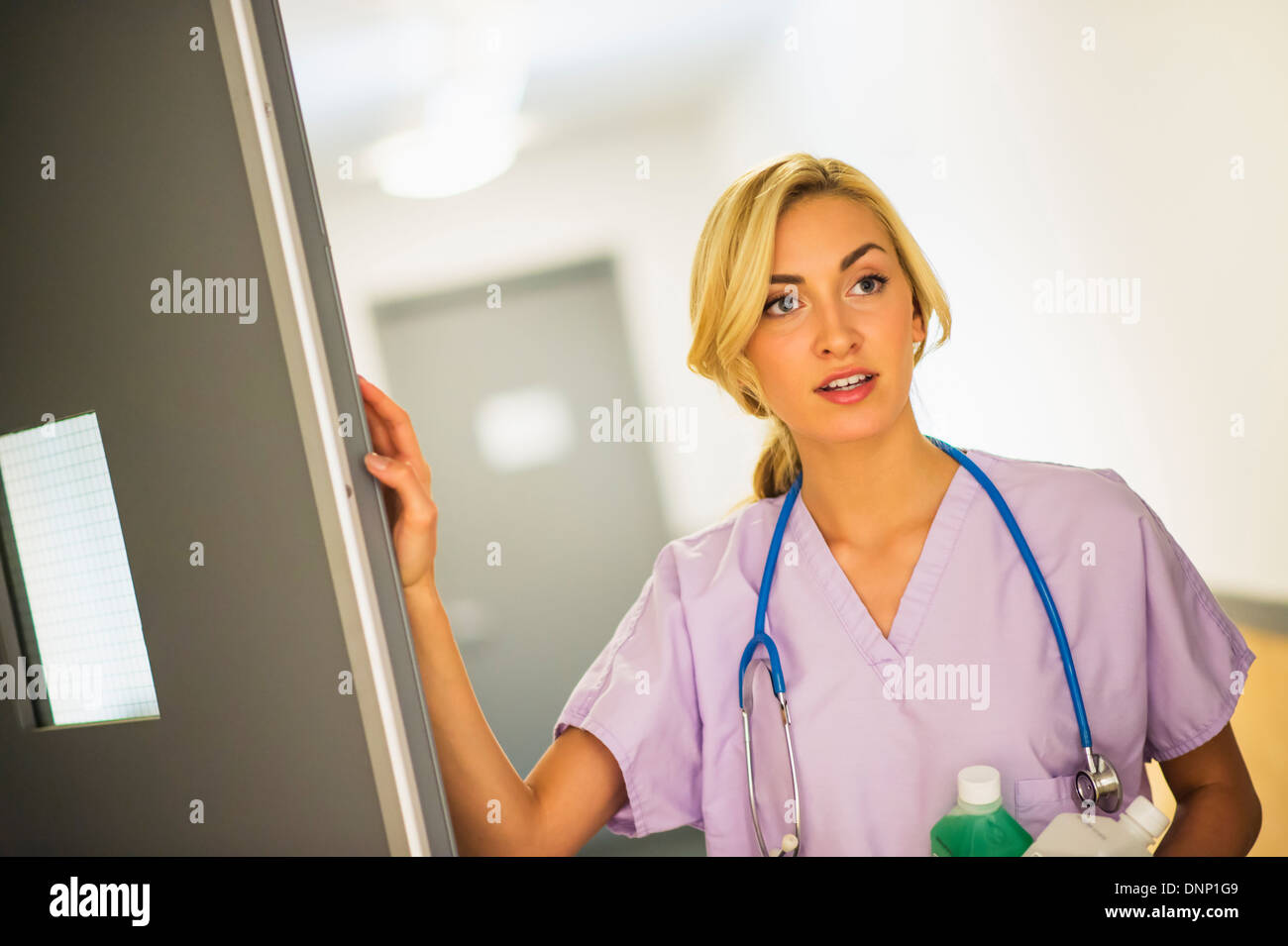 Portrait of teenage nurse (16-17 Stock Photo - Alamy