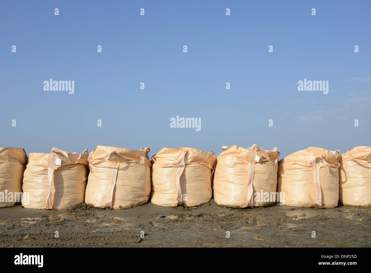 big sandbags for protection Stock Photo - Alamy