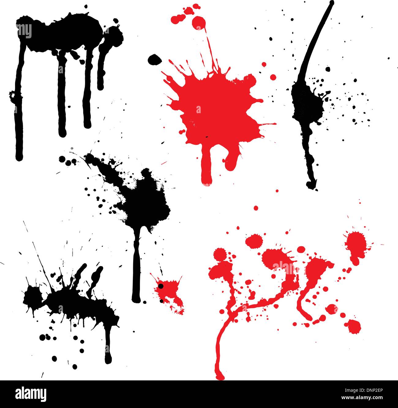 Splats ink Stock Vector Images - Alamy
