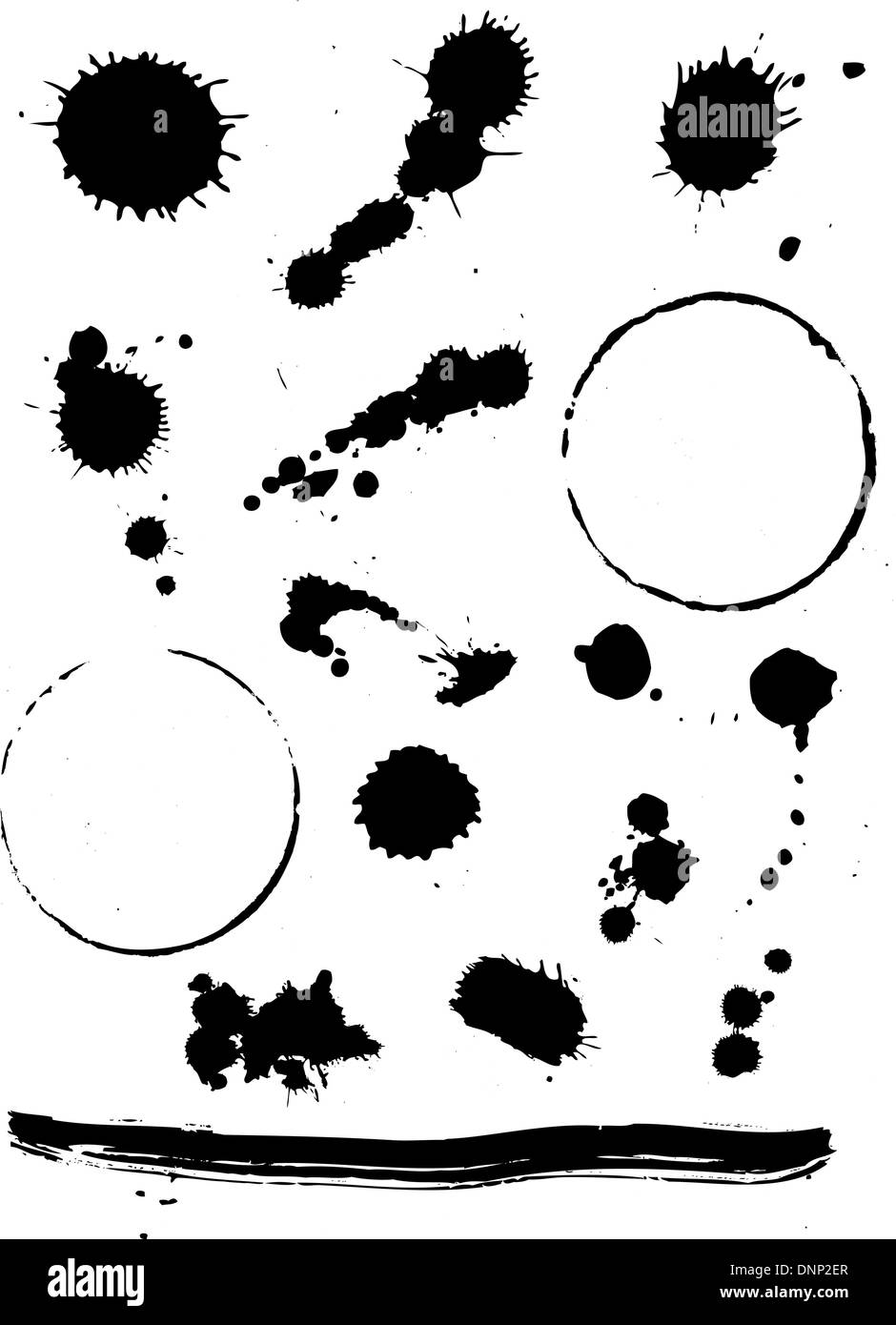 Ink splats Stock Vector Images - Alamy