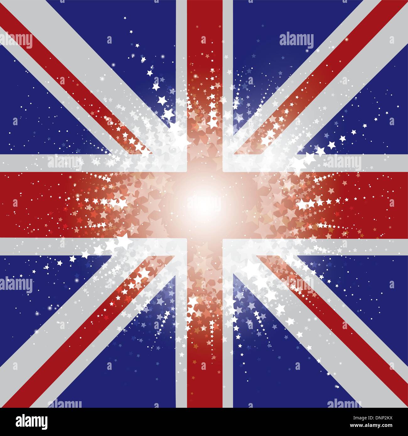 Starry Union Jack Flag background - ideal for the Queens Jubilee Stock ...