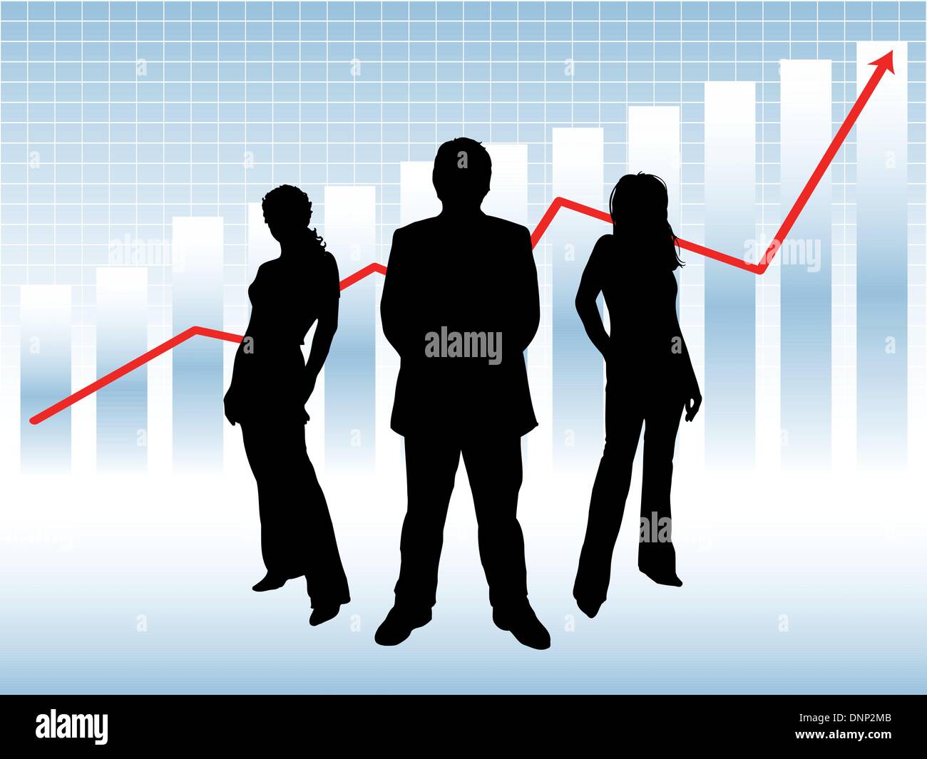 Silhouette of a successful business team Stock Vector Image & Art - Alamy
