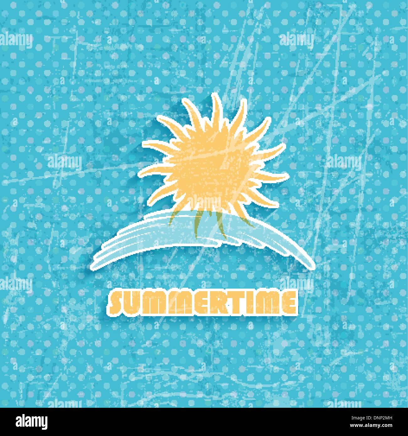 Grunge style summer background with sun icon Stock Vector Image & Art ...