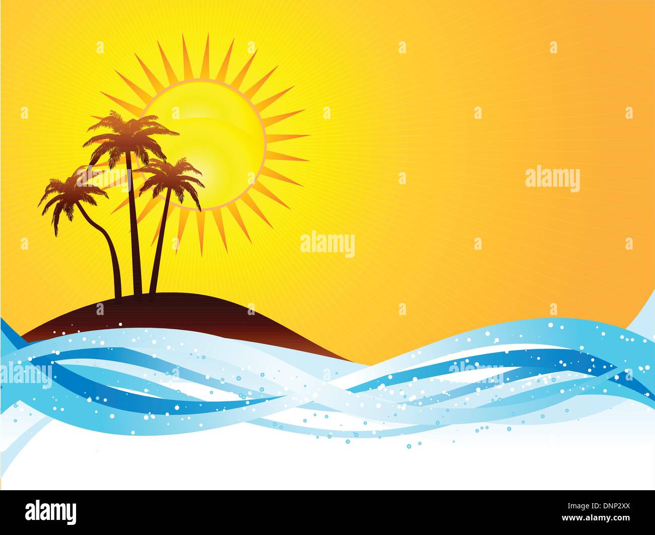 Hot summer scene Stock Vector Images - Alamy